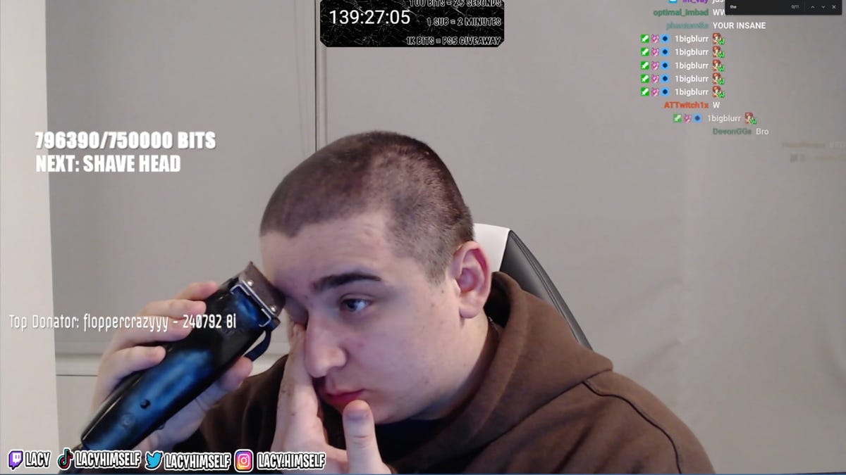 Fortnite Twitch Streamer Shaves Head For $2,500, Only To Have It Taken Back